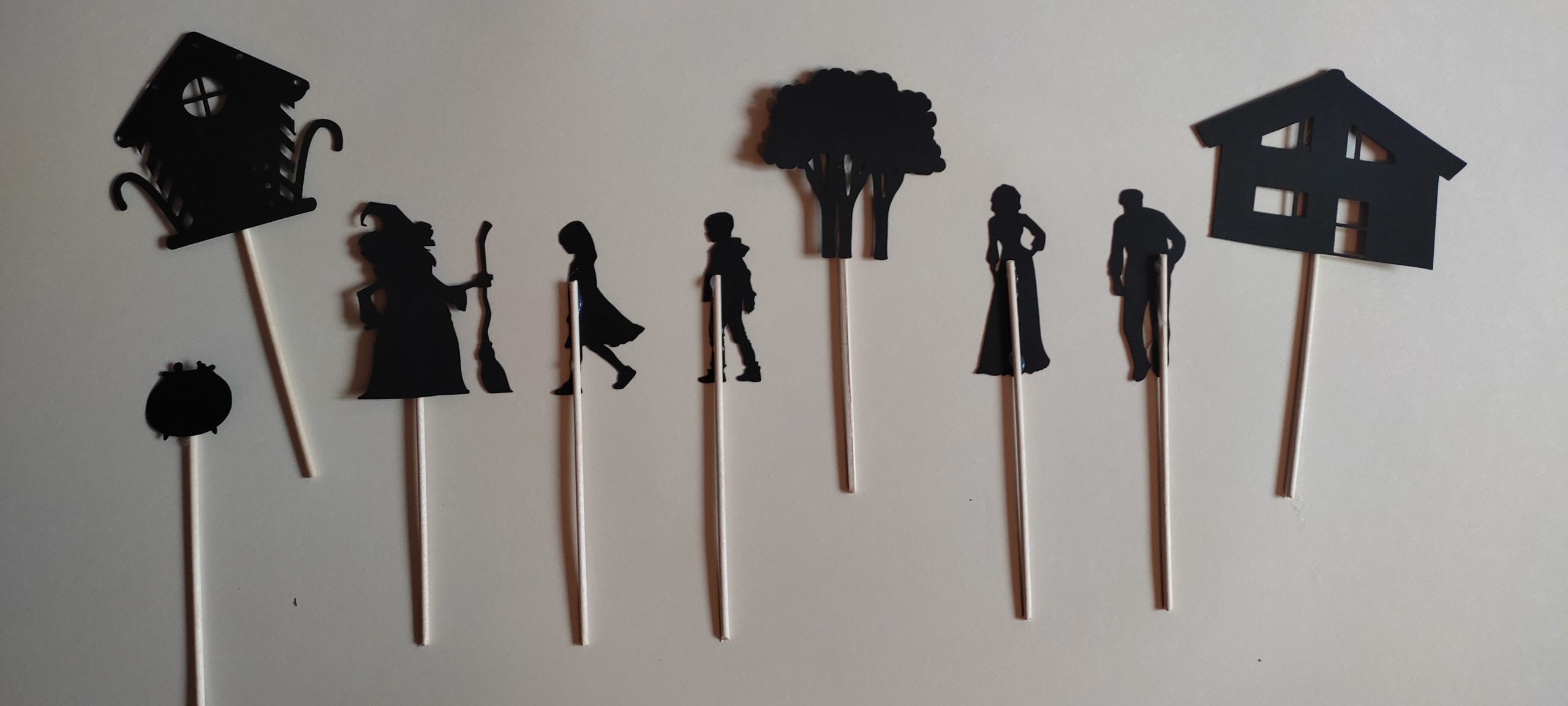 Lot Silhouettes Pour Théâtre D Ombre Hänsel Et Gretel Un Livre Un Jeu
