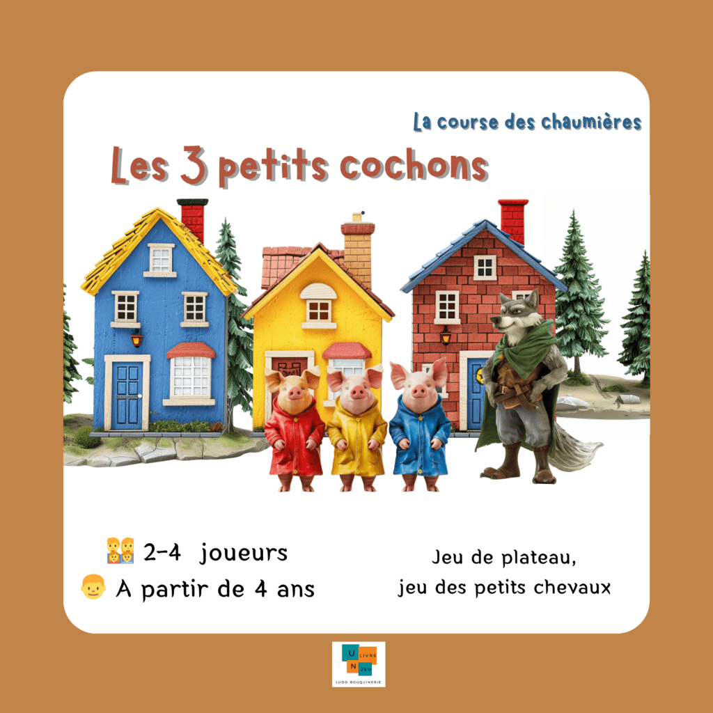 Jeu Les 3 petits cochons - Un livre Un jeu