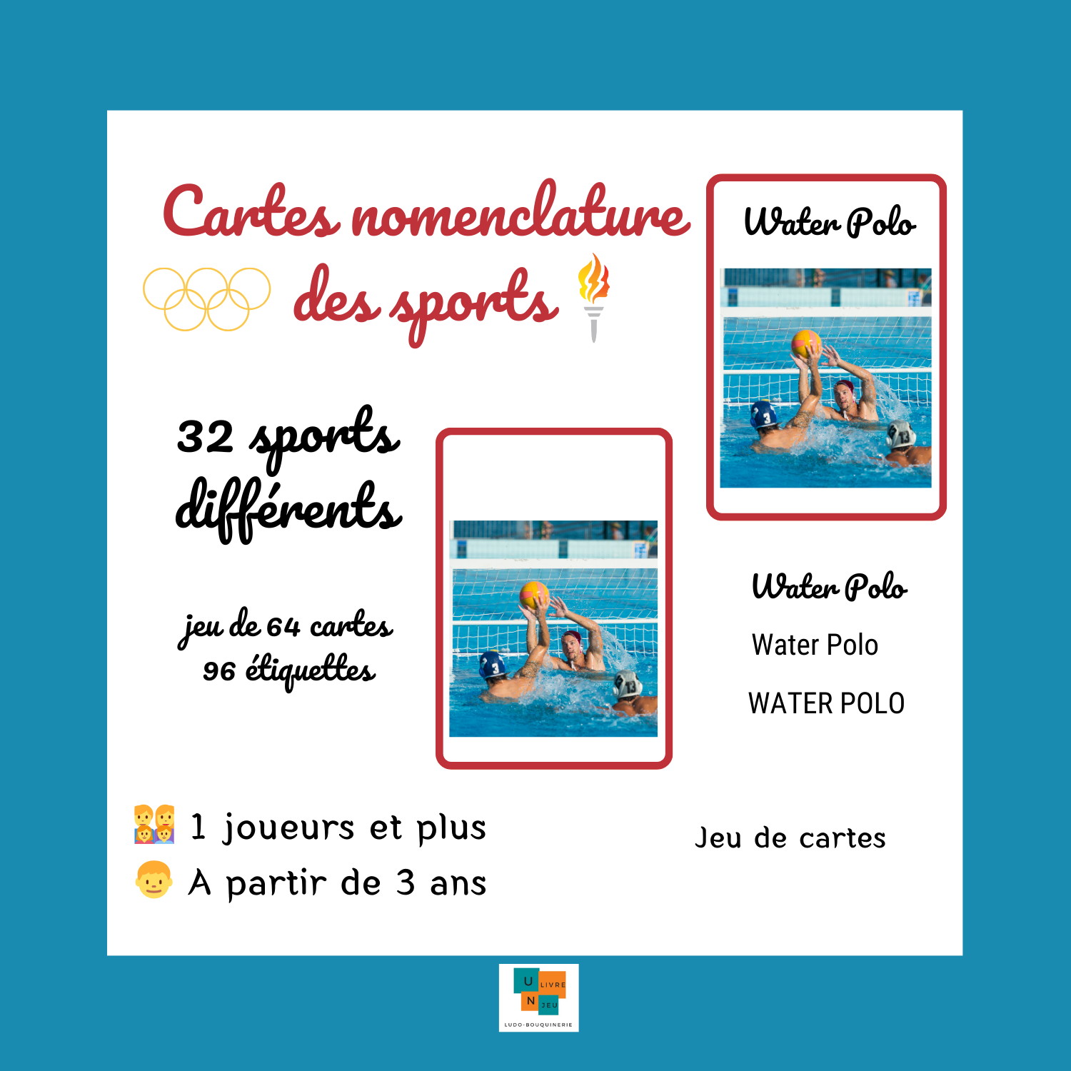 Cartes nomenclature des sports - Un livre Un jeu